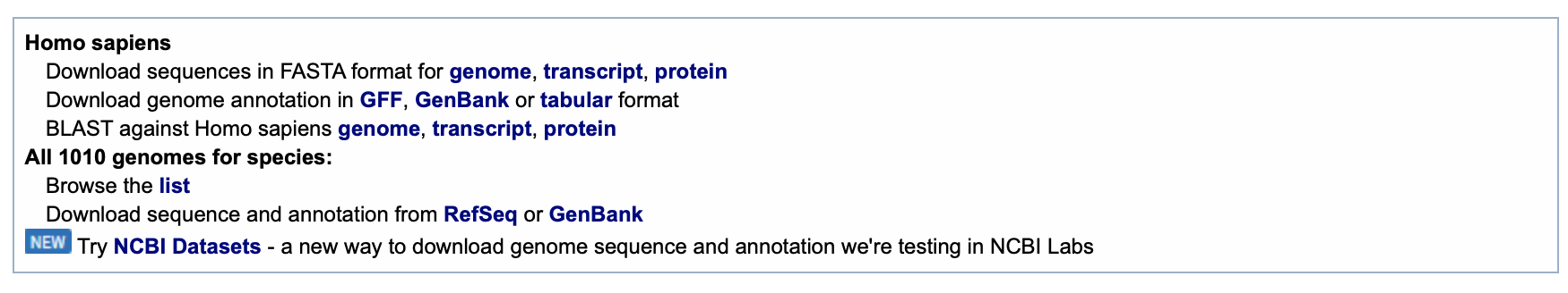 Genomic Features | BC3203